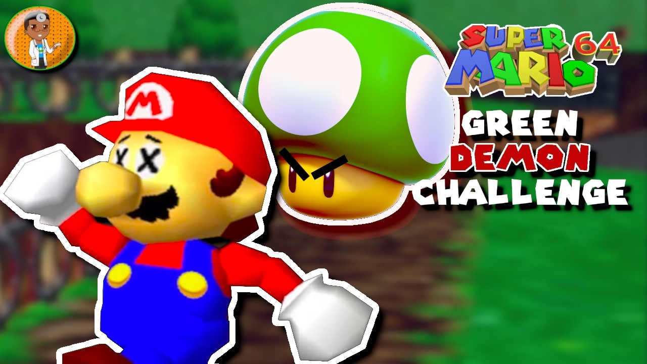 Green Demon Challenge || Super Mario 64 || Games in Games - YouTube