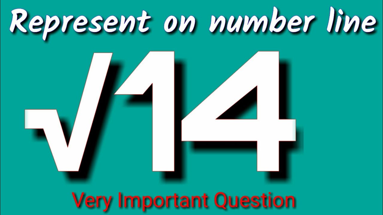 Represent root 14 on the number line, Locate root 14 on the number line ...