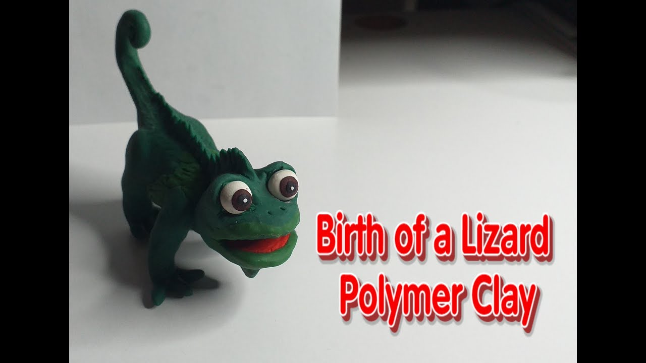 Birth of a Lizard, Polymer Clay - YouTube