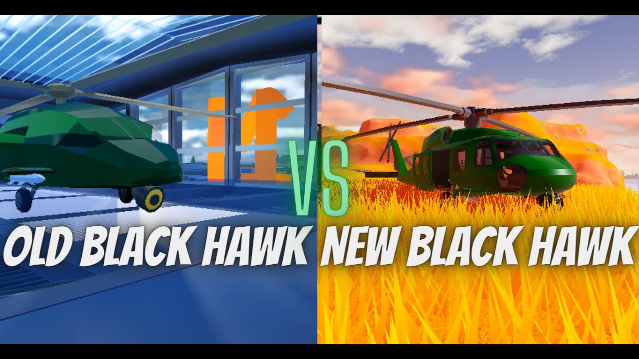 OLD BLACK HAWK VS NEW BLACK HAWK ! (Roblox Jailbreak ) #roblox # ...