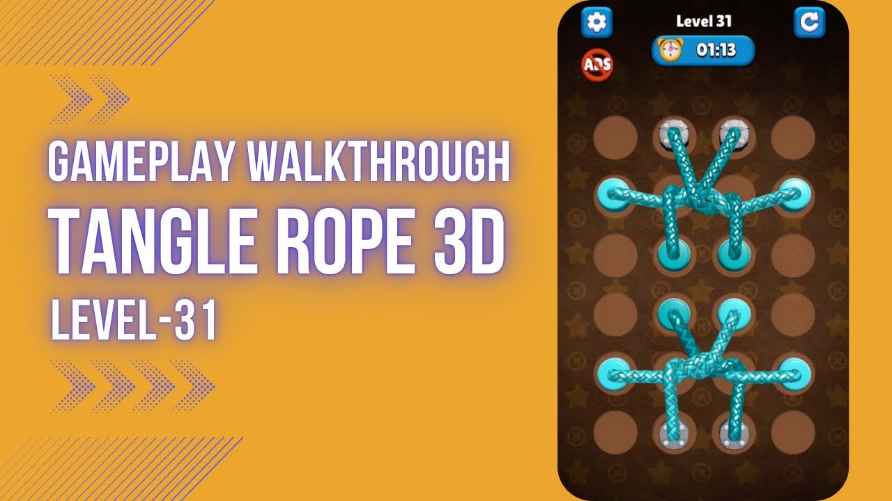 TANGLE ROPE 3D : LEVEL 31 - YouTube