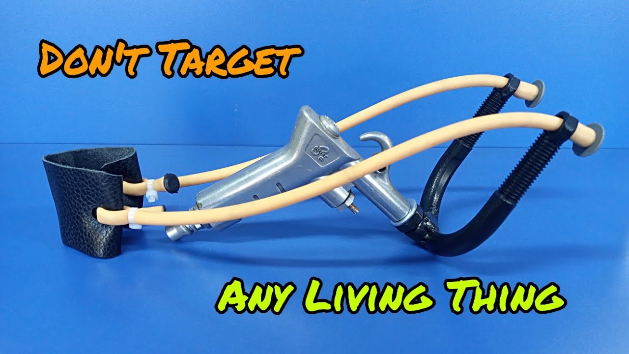 How Do You Make A Powerful Slingshot Without Wood? DIY - YouTube