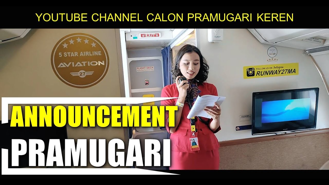 Announcement Pramugari Indonesia - YouTube