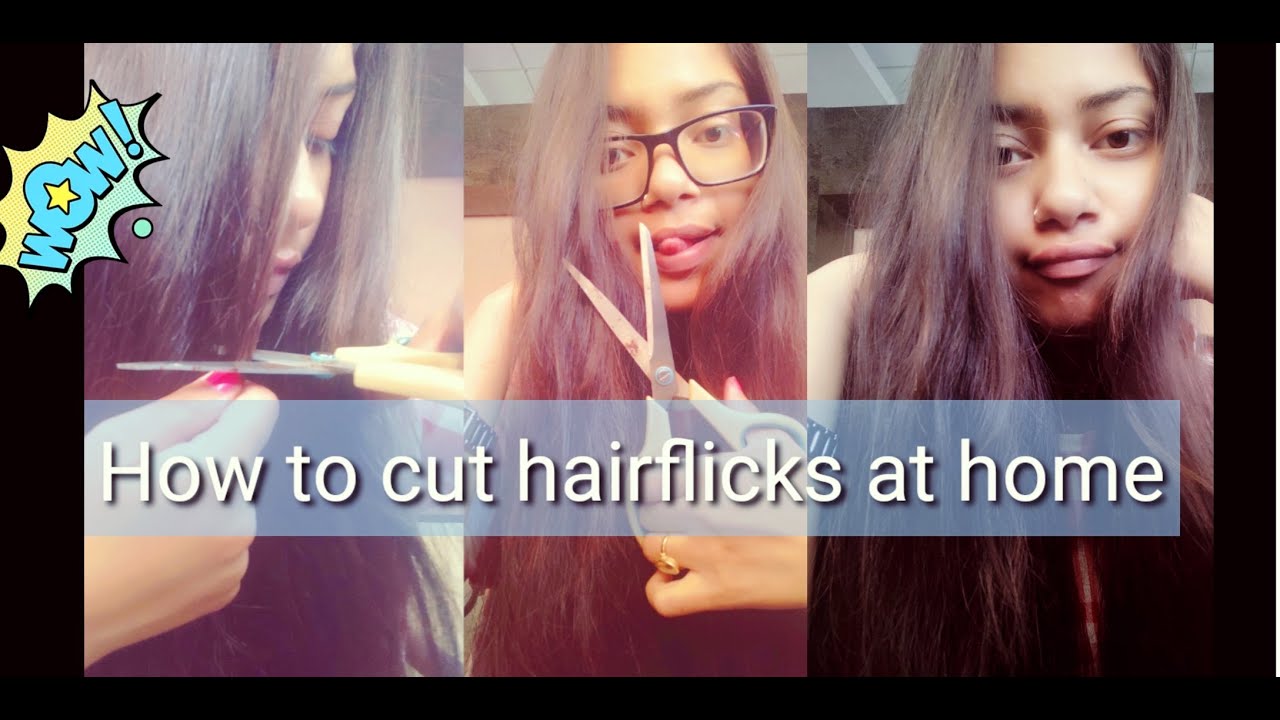 How to cut perfect flicks easily at home | Easy steps | Jais_Neha - YouTube