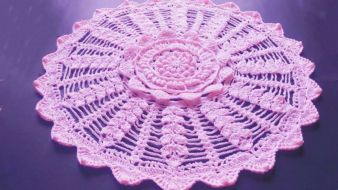 crochet mandala doily #29 easy pattern/crochet mandala - YouTube