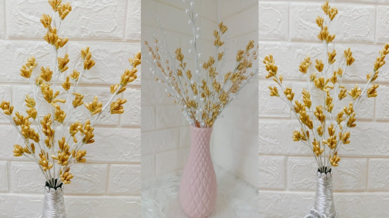 New Design Flower from Cotton Buds || DIY Room Decor || Easy Craft ...