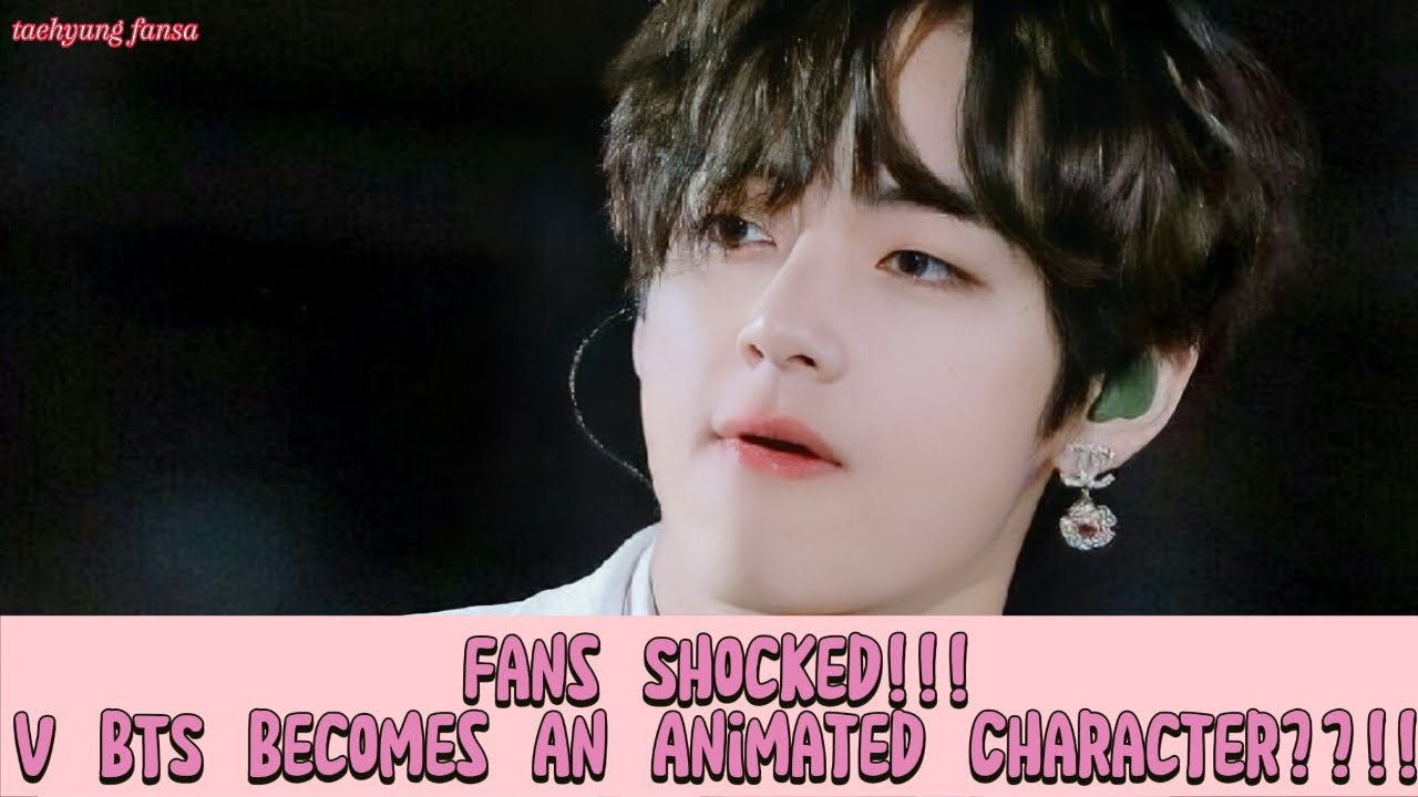 Fans Shocked!!! V BTS Becomes An Animated Character??!! - YouTube