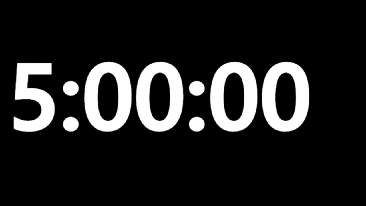5 Hour Countdown Timer | 5 Hour Timer | 5 Hour Countdown | Alarm Clock ...