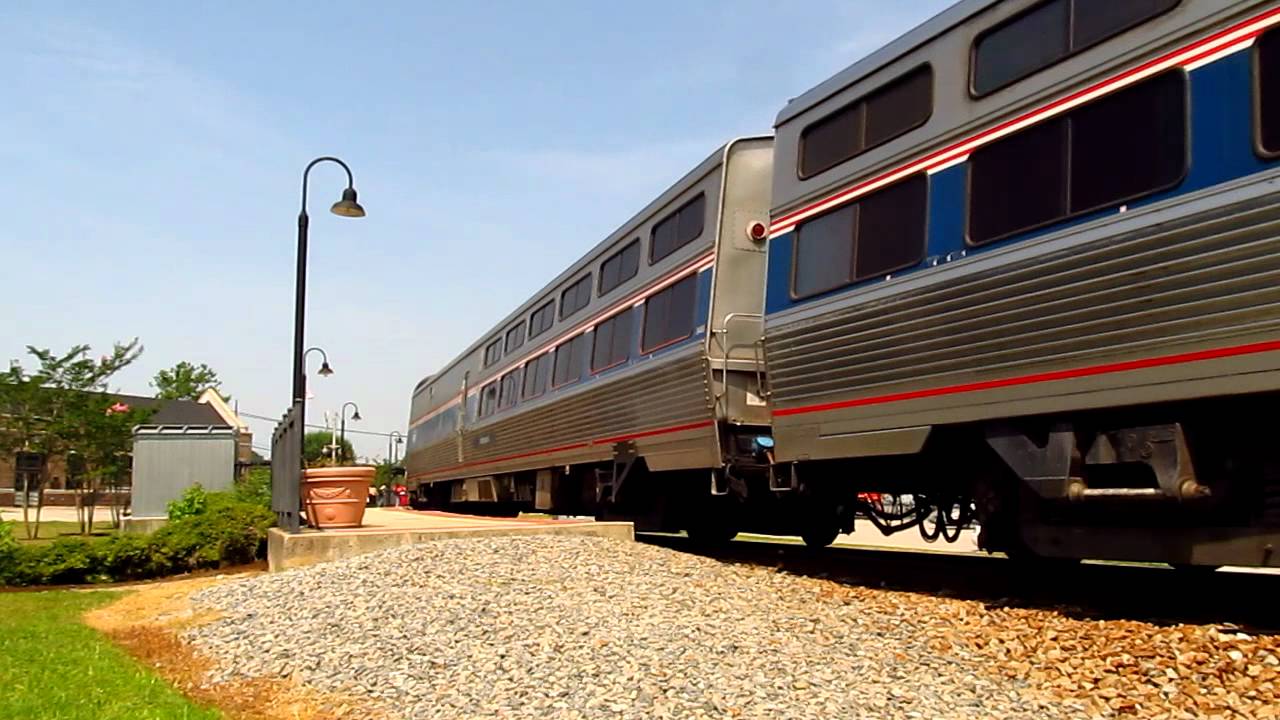 (HD)- Must See! Amtrak 80 Packing Heritage Power & Ocean View Dome Car ...