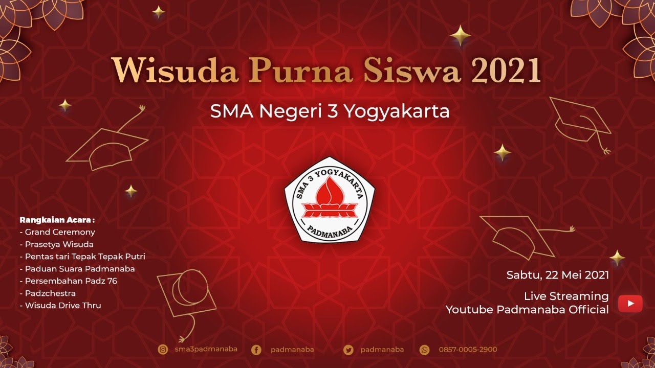 Wisuda Purna Siswa SMA N 3 Yogyakarta 2021 - YouTube