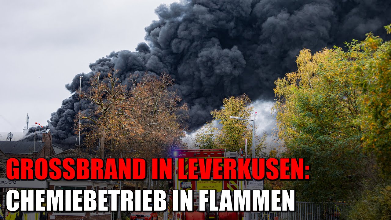 Großbrand in Leverkusener Chemiebetrieb | 24.10.2024 - YouTube