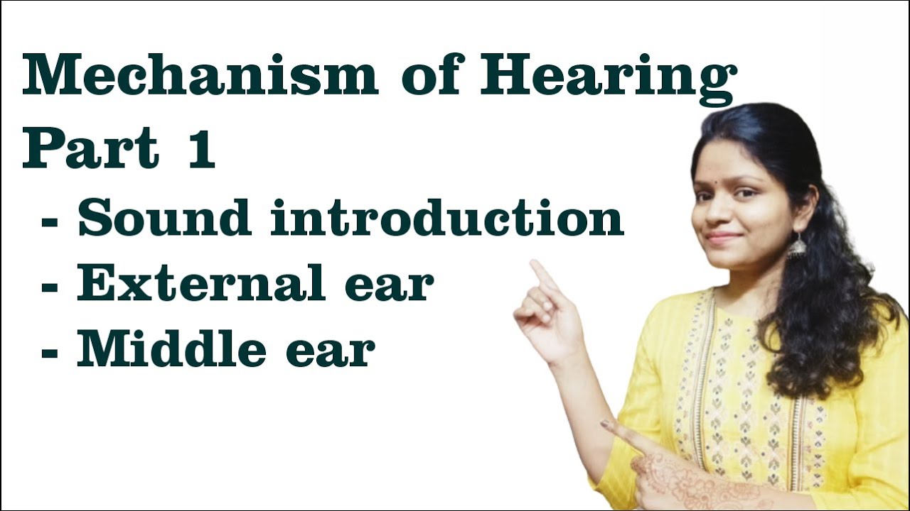 Mechanism of Hearing Part 1 I Sound Introduction I External & Middle ...
