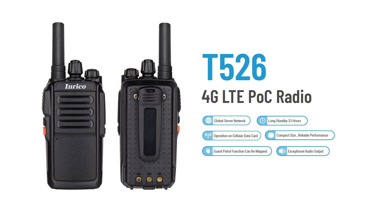 Inrico T526 PoC radio - YouTube