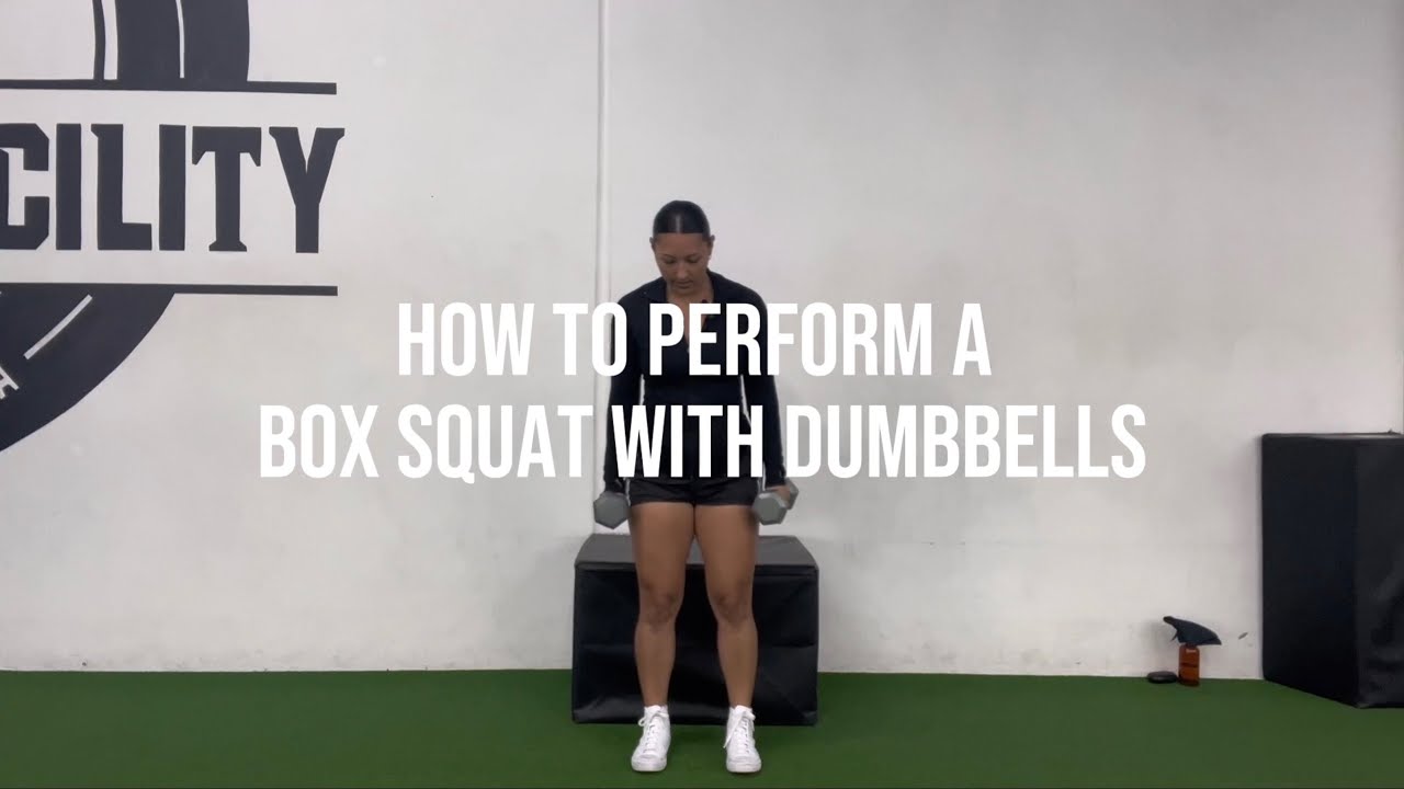 How to Series | Box Squat with Dumbbells - YouTube