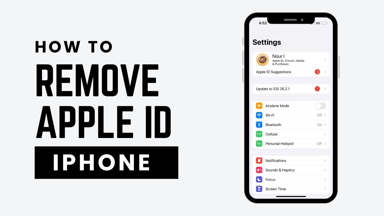 How to Remove Apple ID from Another Device (Fast & Easy) - YouTube
