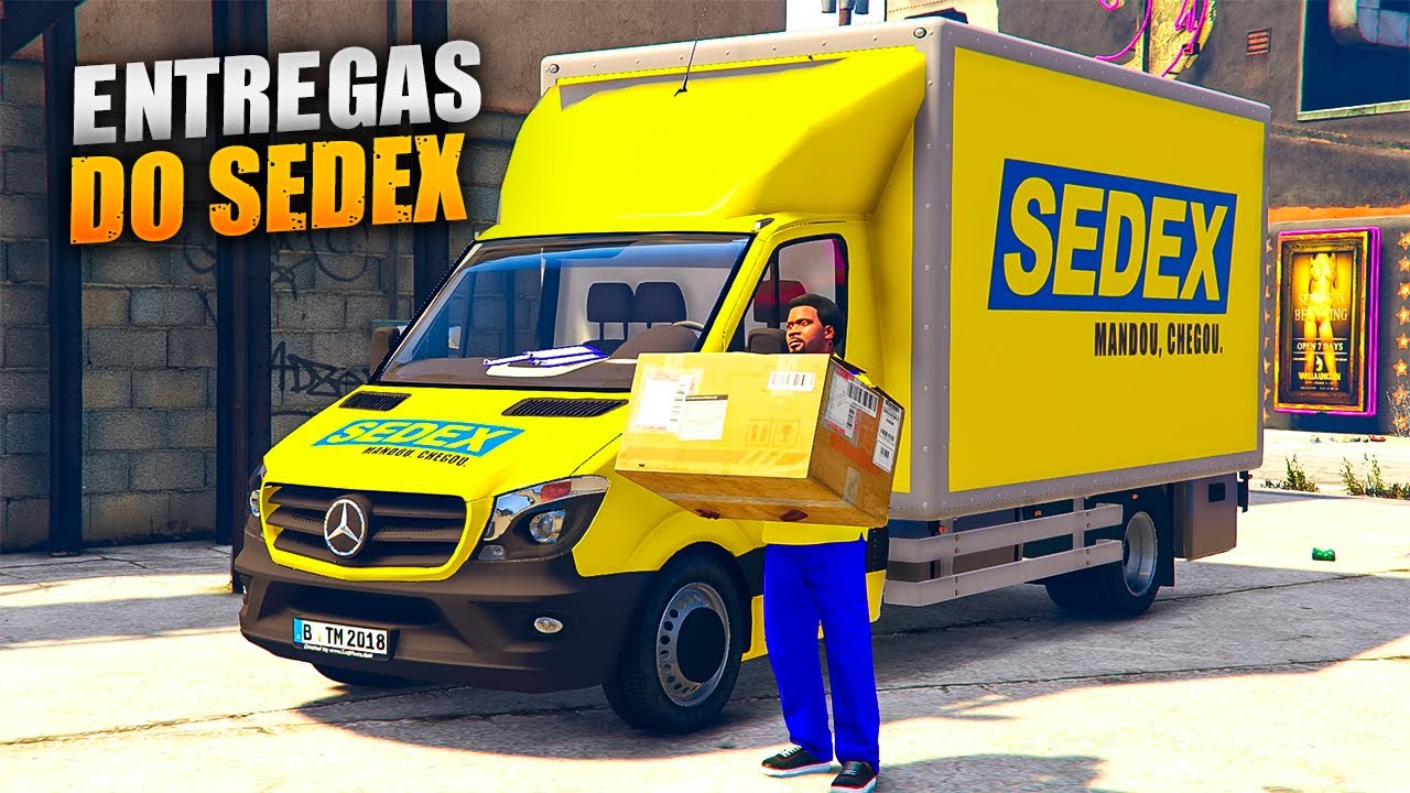 ENTREGAS do SEDEX MANDOU, CHEGOU na SPRINTER TRUCK! GTA 5 - Delivery ...