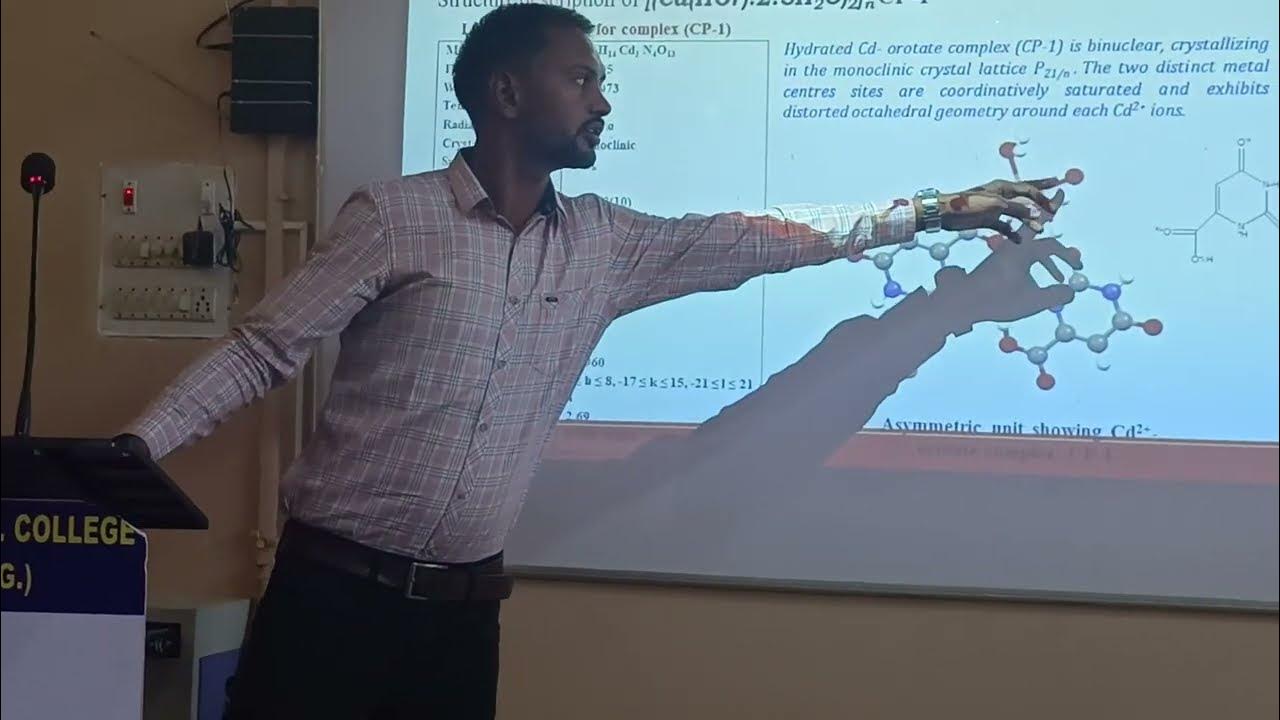 Lecture on Application of Coordination Polymers by Dr. Ashok Kumar Bharti at Kondagaon College ...
