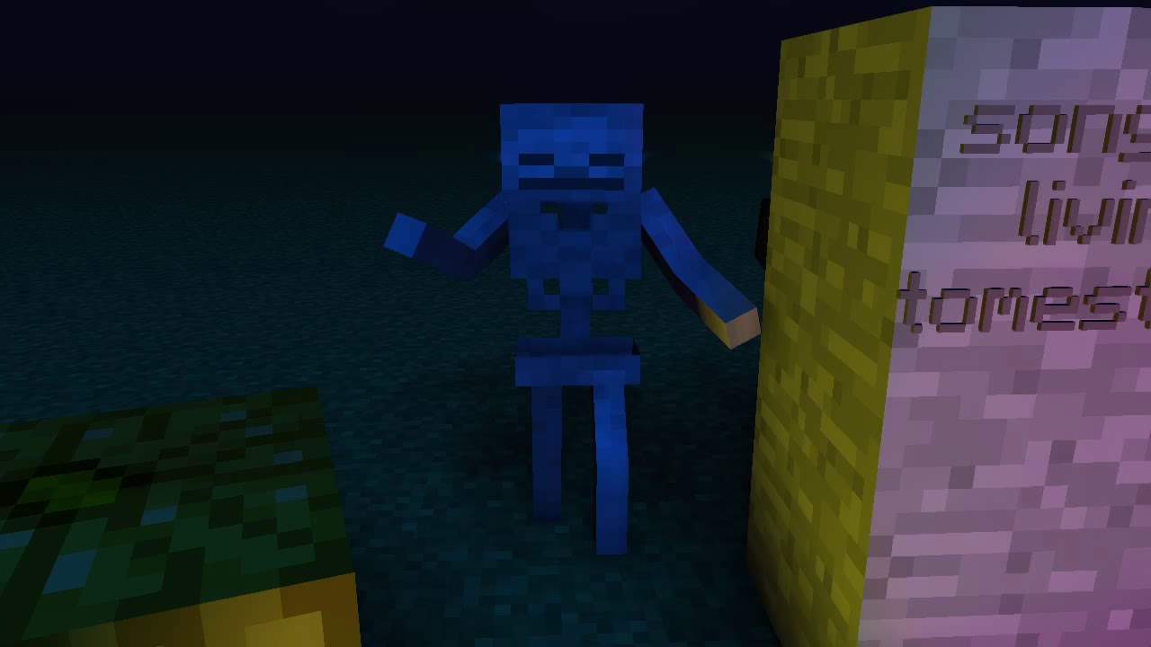 Spooky scary skeletons Minecraft video clip [song by the living ...
