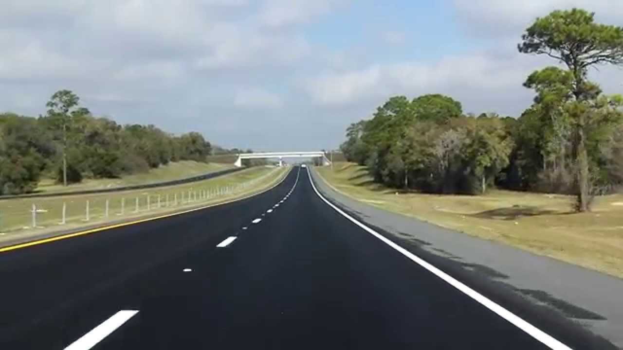 Suncoast Parkway (FL 589 Exits 46 to 54) northbound - YouTube