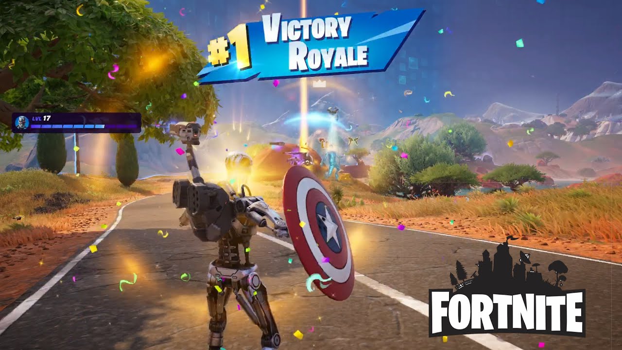 Fortnite Chapter 5 Season 4 Victory Royale Solo using the Terminator T ...