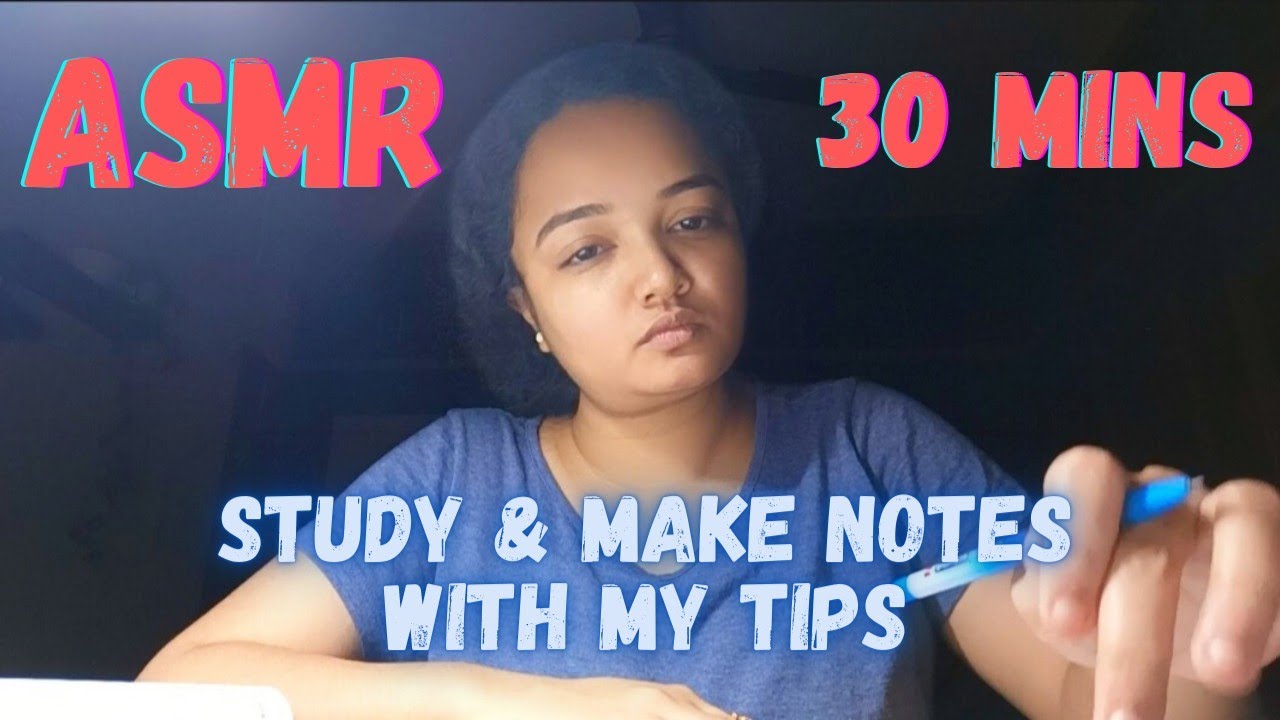 ASMR Study with ME + NOTE Making Tip for Exam !! #cmafinal #cmainter ...