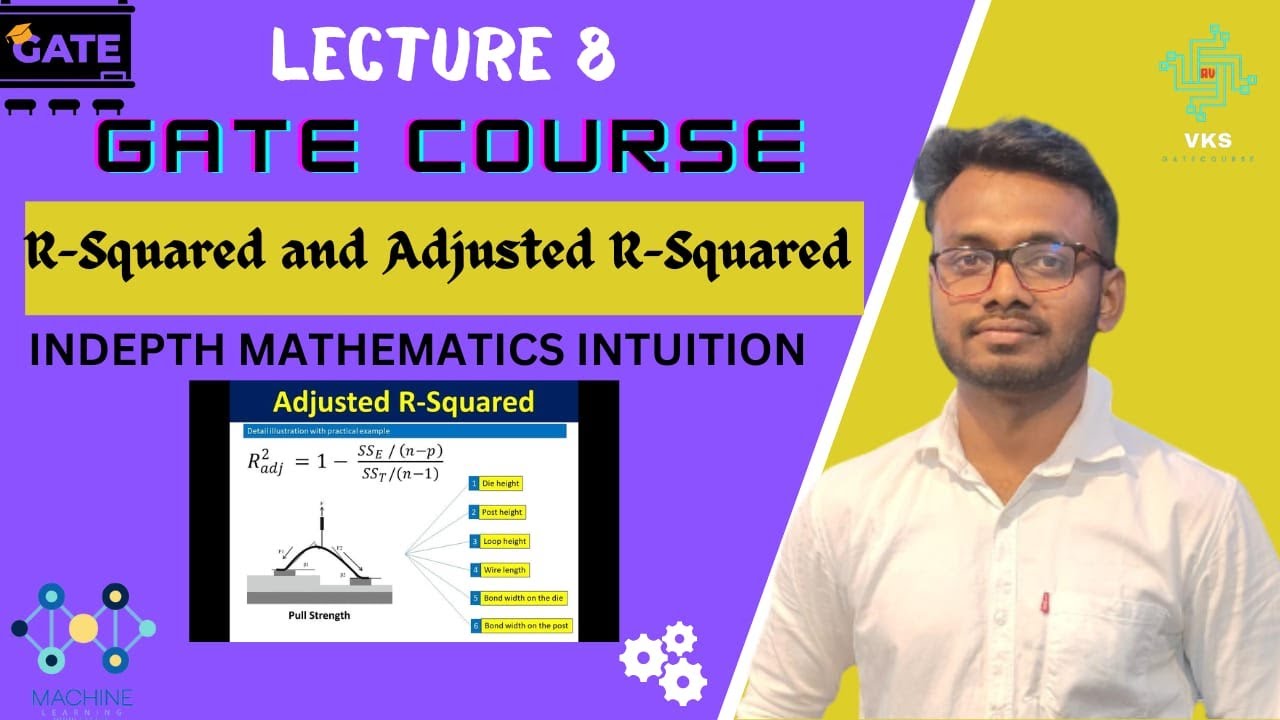 R - Squared and Adjusted R - Squared | Machine Learning | Lec : 8 | by ...