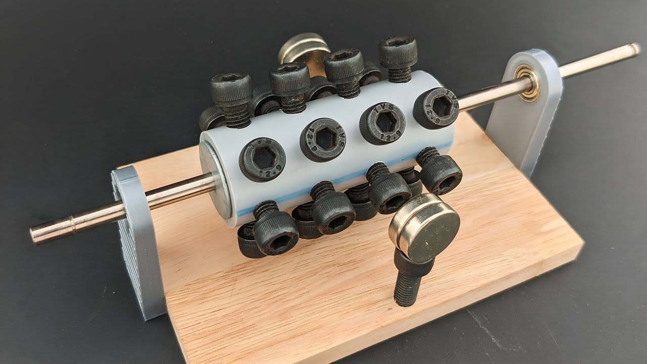 Homemade Brushed Motor || Bolt Motor - YouTube