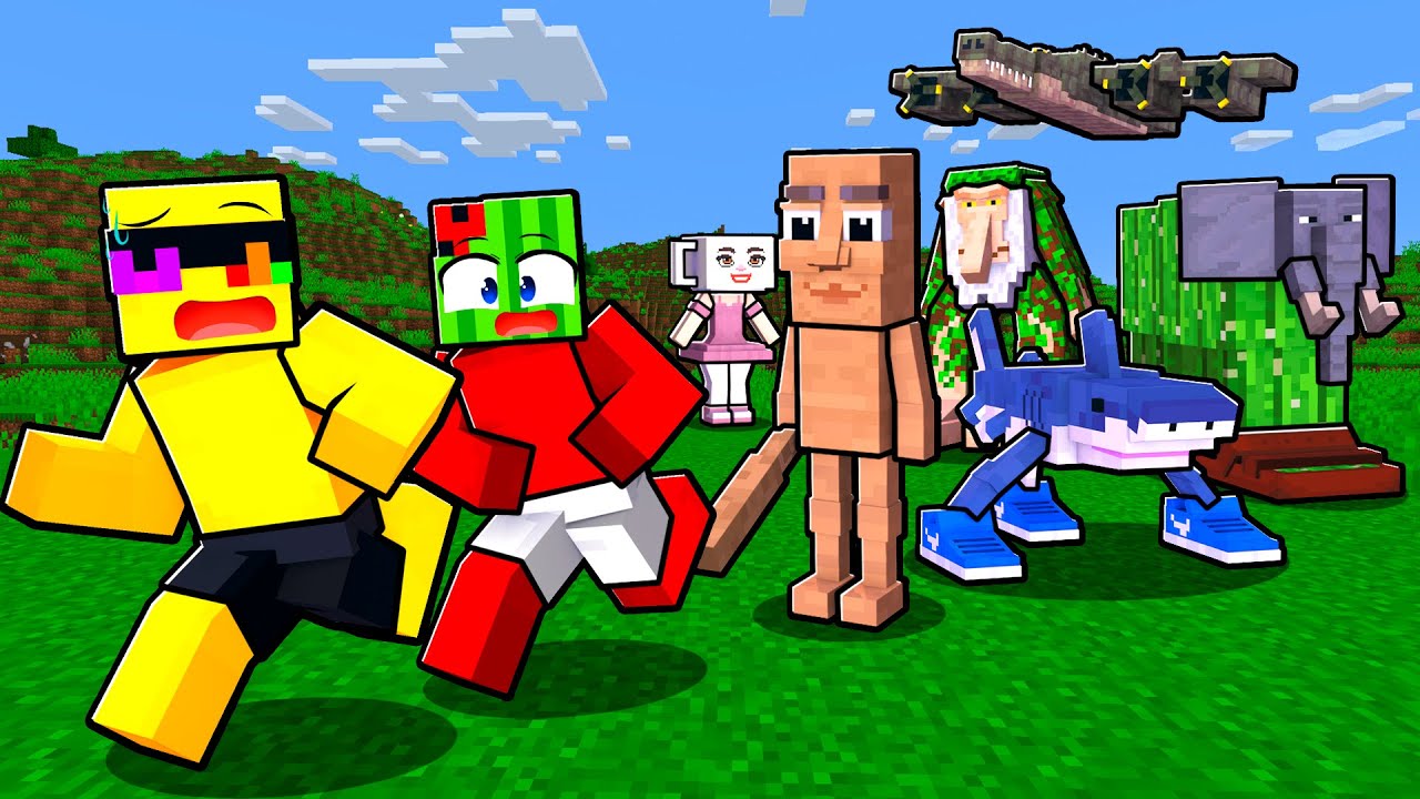 There's BRAINROT MOBS in My Minecraft World - videoblogs.com