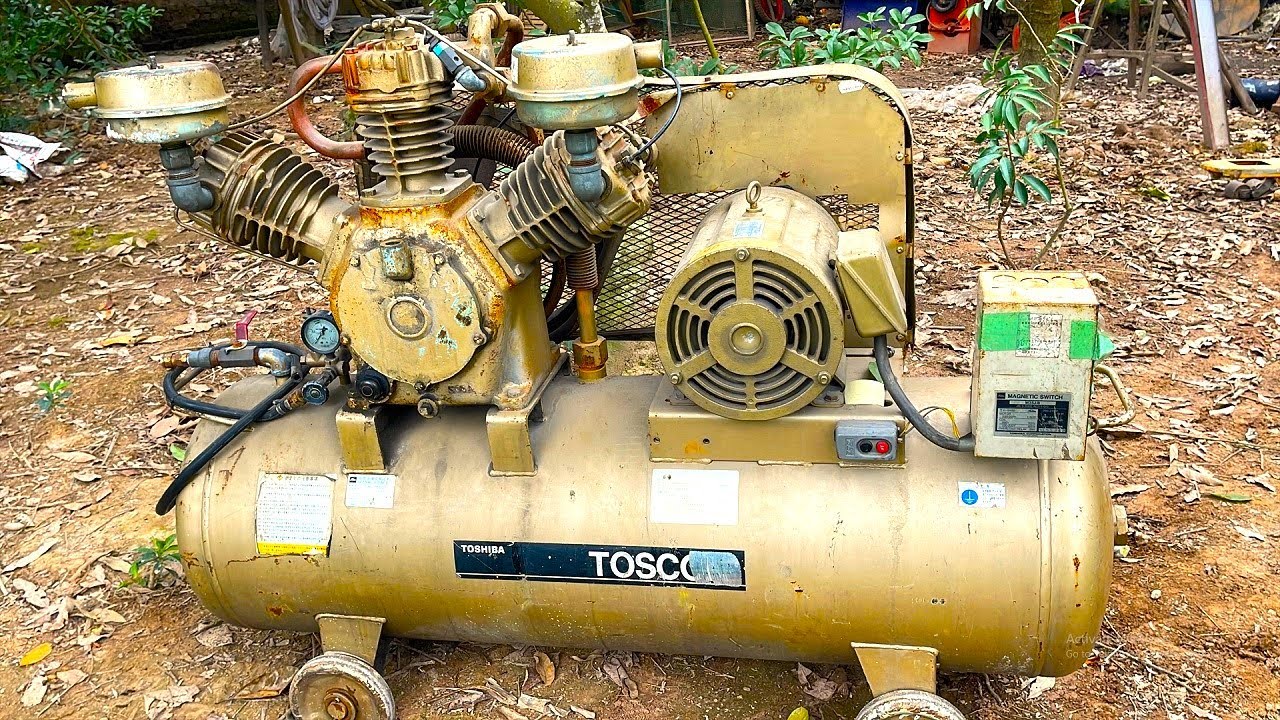 Genius Boy Restores Entire Engine Of high Pressure Air Compressor And ...