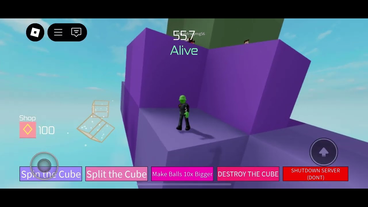 Playing stay on the cube - YouTube