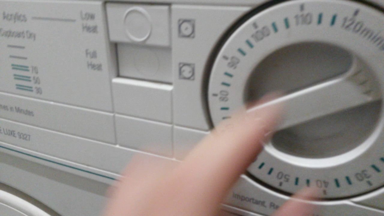 Hotpoint Aquarius Reversomatic Dryer De Luxe 9327 test at BHF - YouTube