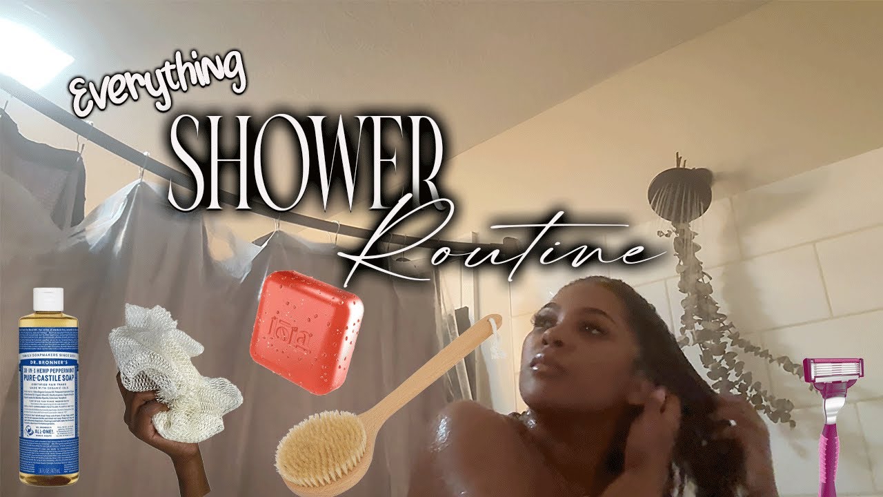 My EVERYTHING SHOWER ROUTINE | Vacation Prep - YouTube