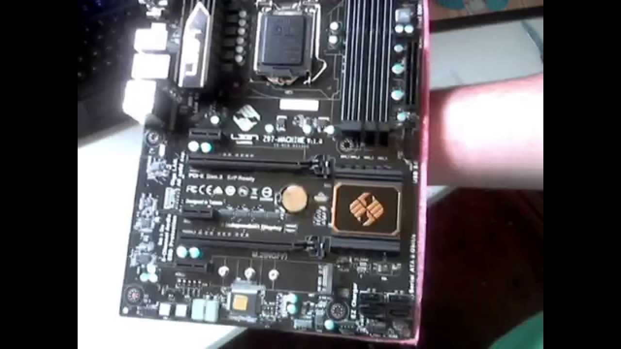 L337 Z97 Machine ATX Motherboard Unboxing and Overview - YouTube