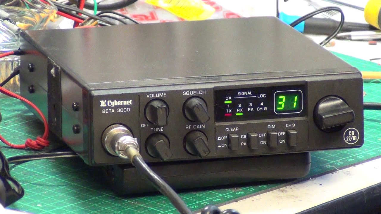 Cybernet Beta 3000 UK CB27/81 CB radio (mobile) - On The Air Test - YouTube