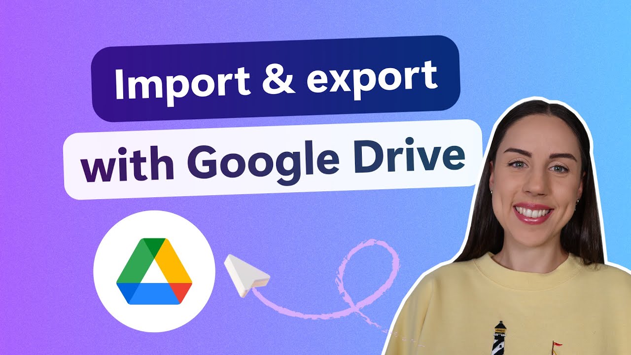 How to import and export videos using Google Drive in Clipchamp - YouTube
