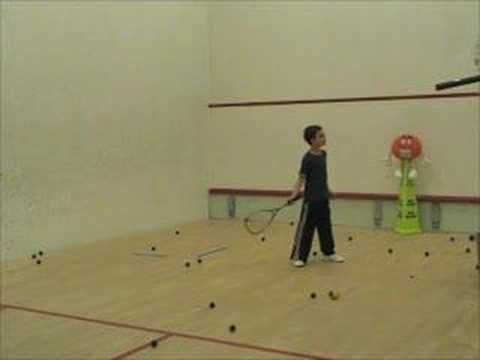 Kids Squash Lesson 4 for 9 year olds - YouTube
