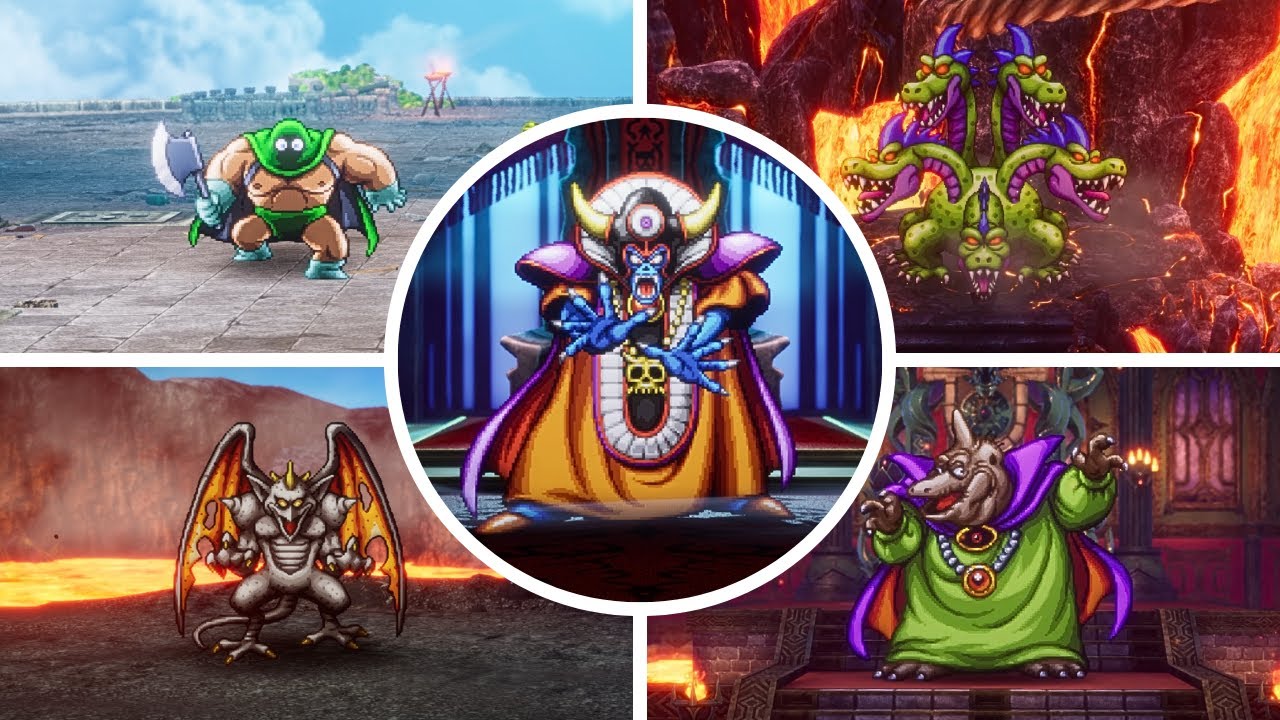 Dragon Quest III HD-2D Remake - All Bosses (DRACONIAN / HARD) & Ending ...