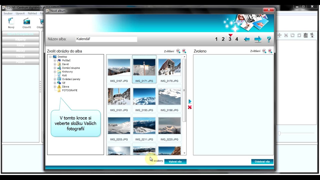 2.Návod jak vytvořit fotoalbum a fotokalendář s aplikací CDSM Designer ...