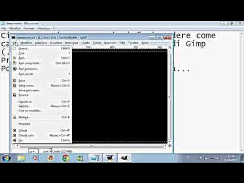 Come cambiare formato ad un 'immagine da Gimp (.xcf) a .png. - YouTube