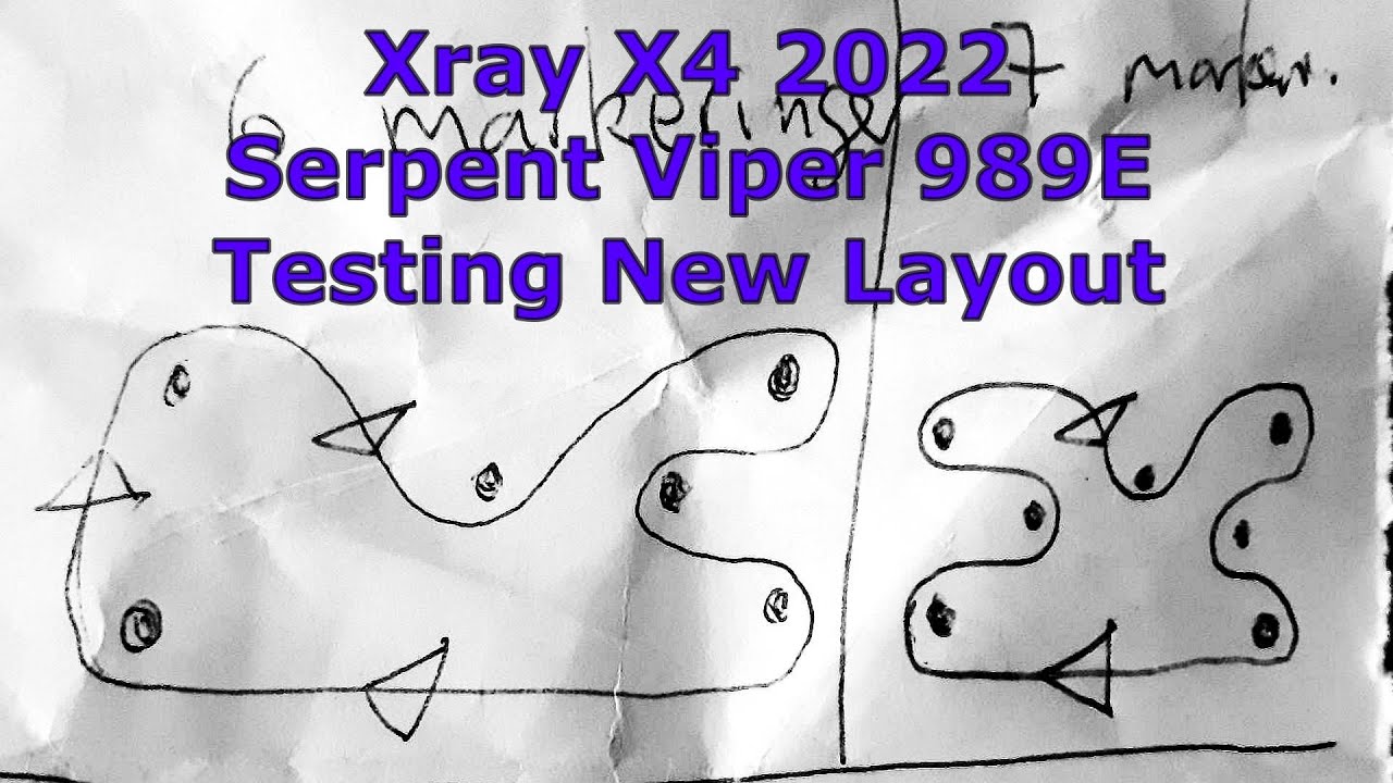 Xray X4 2022 - Serpent Viper 989E - Testing New Layout - YouTube