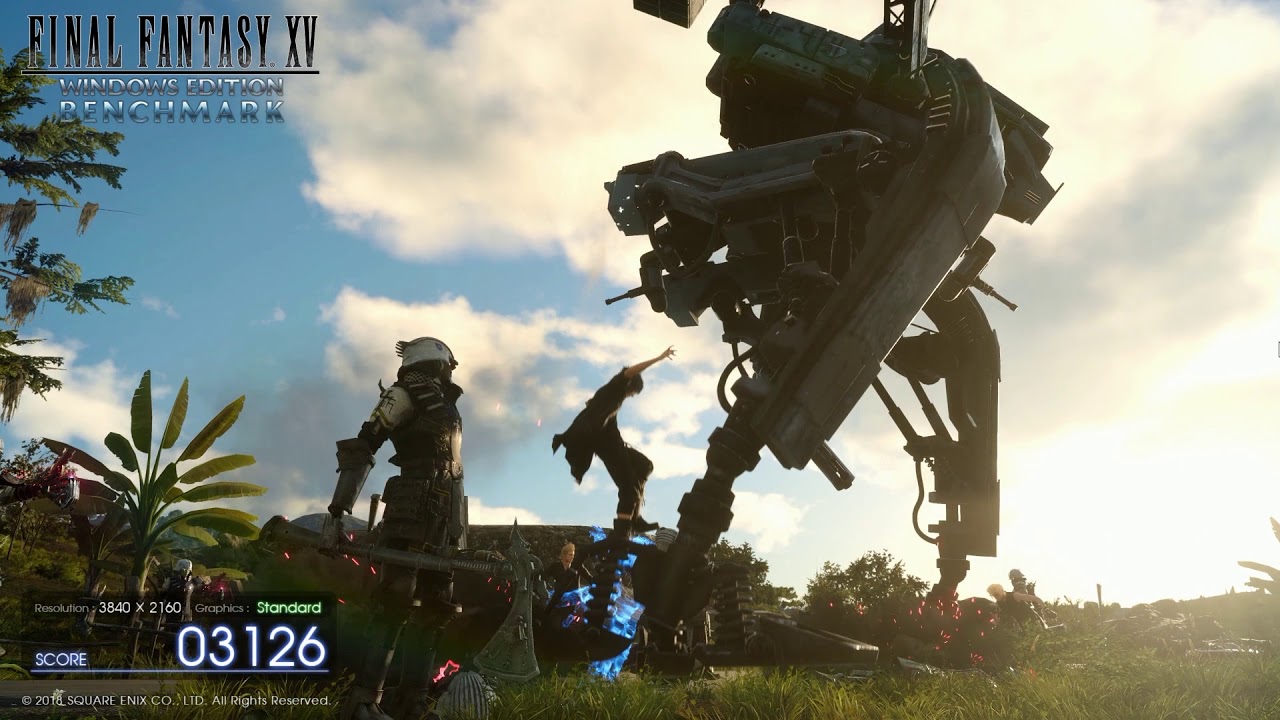 Final Fantasy XV - Benchmark - 4K/Standard - YouTube
