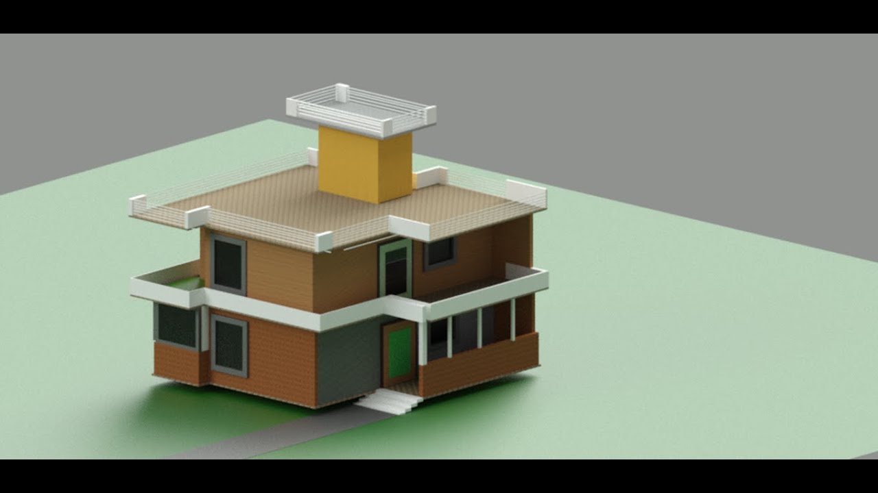 Render in auto cad.#autocad #cad #3d #home #house #render # ...