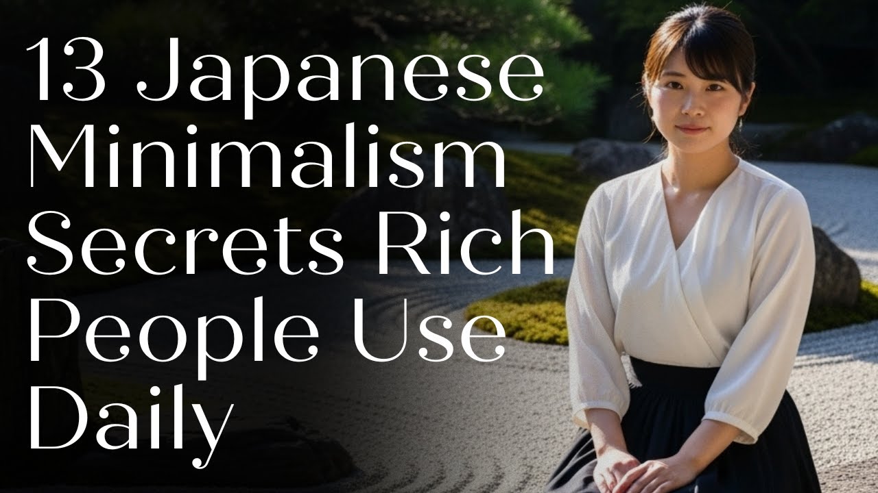 13 Japanese Minimalism Secrets Rich People Use Daily - YouTube