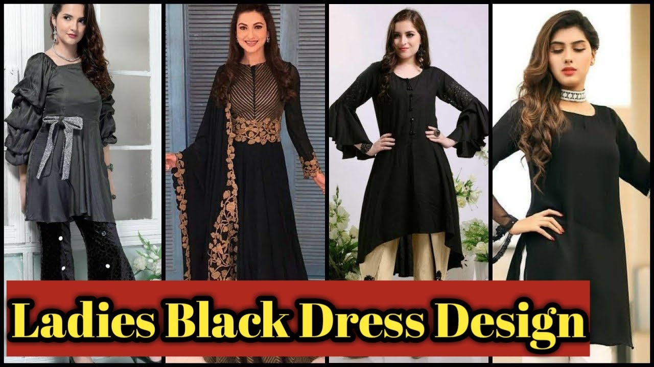 Fashionable Gorgeous Black Dress Design for Ladies | Black Dresses ...