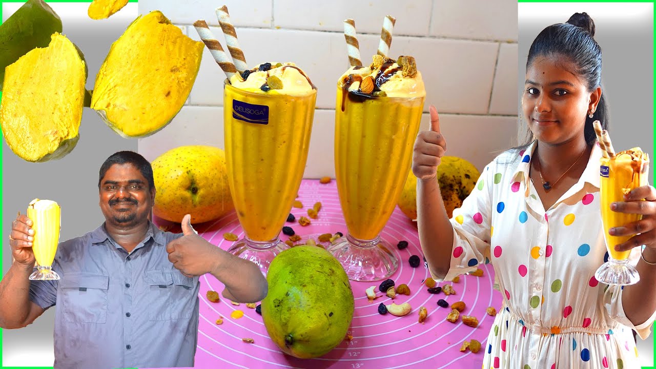 MANGO MILK SHAKE RECIPE || STUFF MANGO ICE CREAM || EVERYDAY COOKING ...