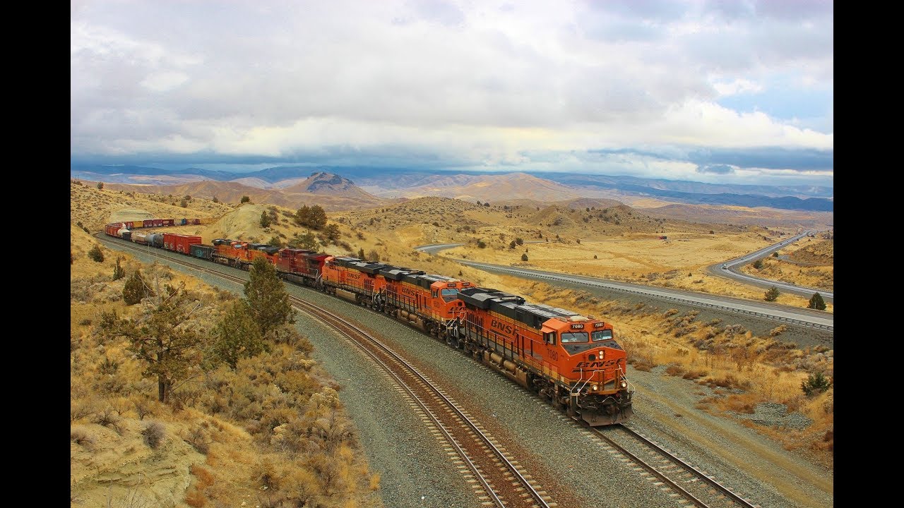 Union Pacific Oregon Grades - Huntington to Oxman with BNSF! - YouTube