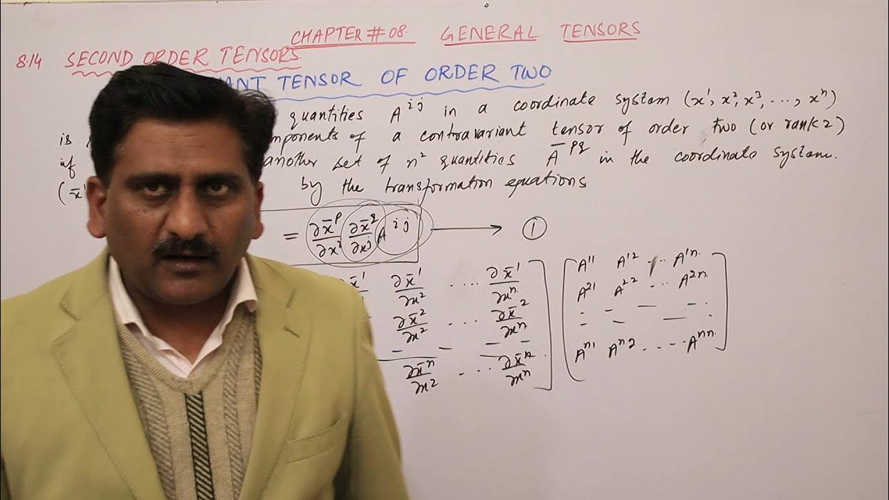 33. Contravariant Tensors | General Tensors | Tensor Analysis | Prof Khalid - YouTube