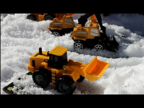 Diggers Clear Airfield (Toy Diggers in Action 3!) - YouTube