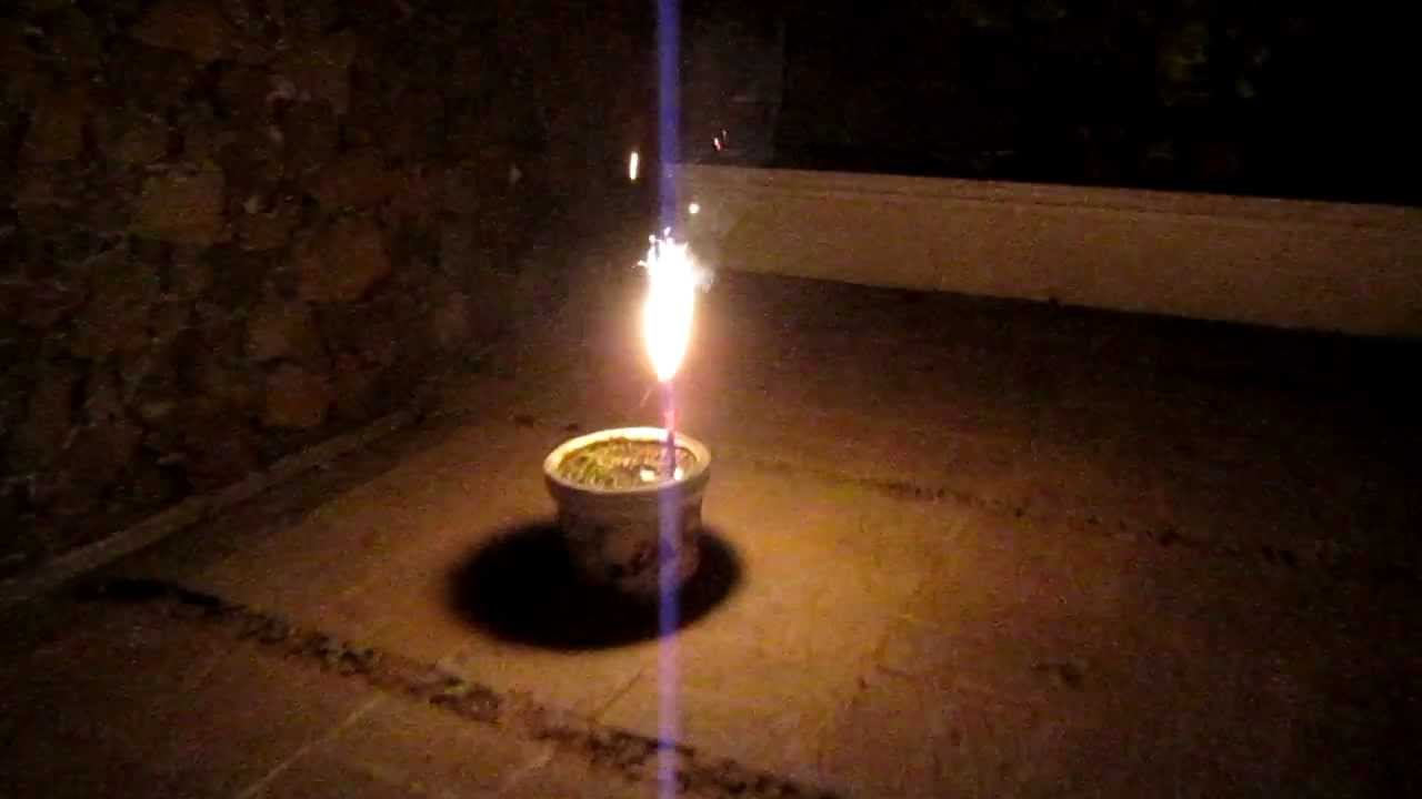 Huge sparkler tube by: "Homemade fireworks" - YouTube