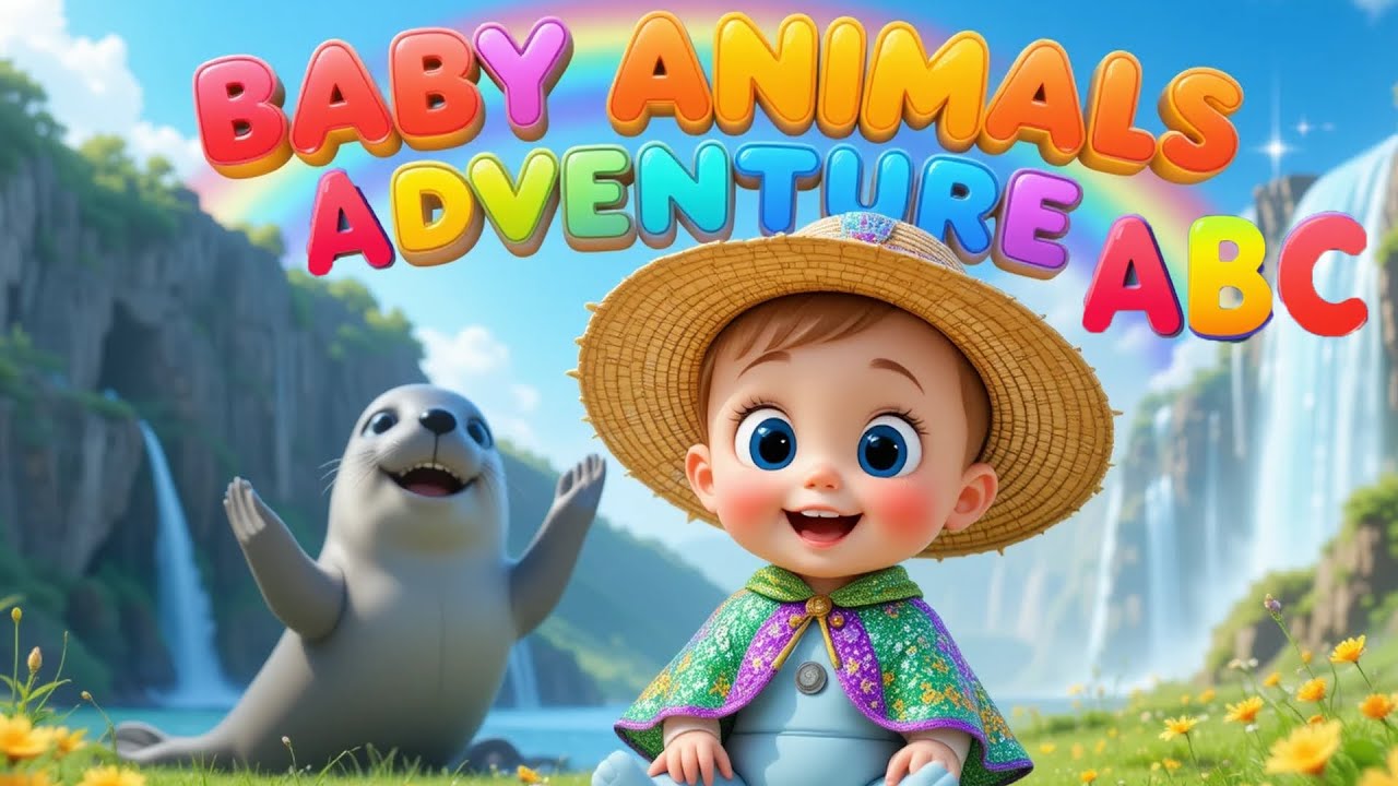 TOON BABY ANIMAL ADVENTURE ABC Learning Song | FUN NURSERY RHYMES FOR ...